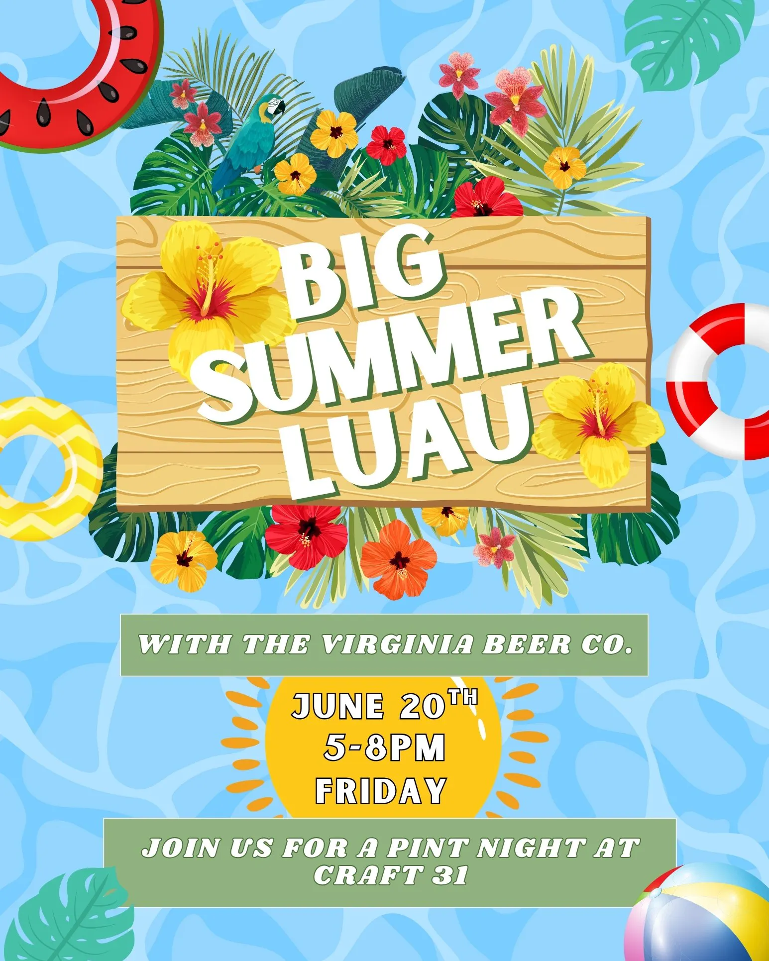 VBC In The Wild | Luau & Heritage Humane Fundraiser @ Craft 31 ...