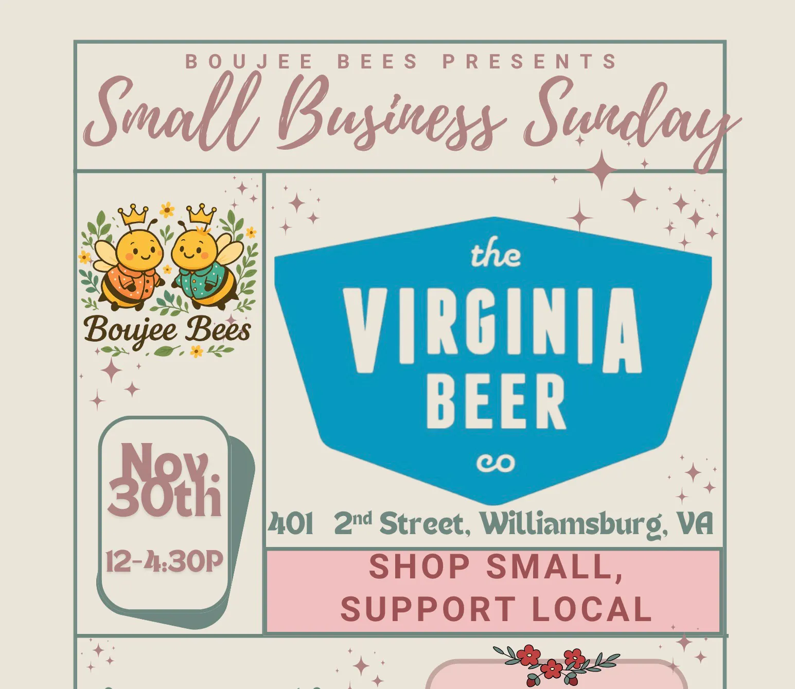 Small Business Sunday Holiday Market! | The Virginia Beer Company