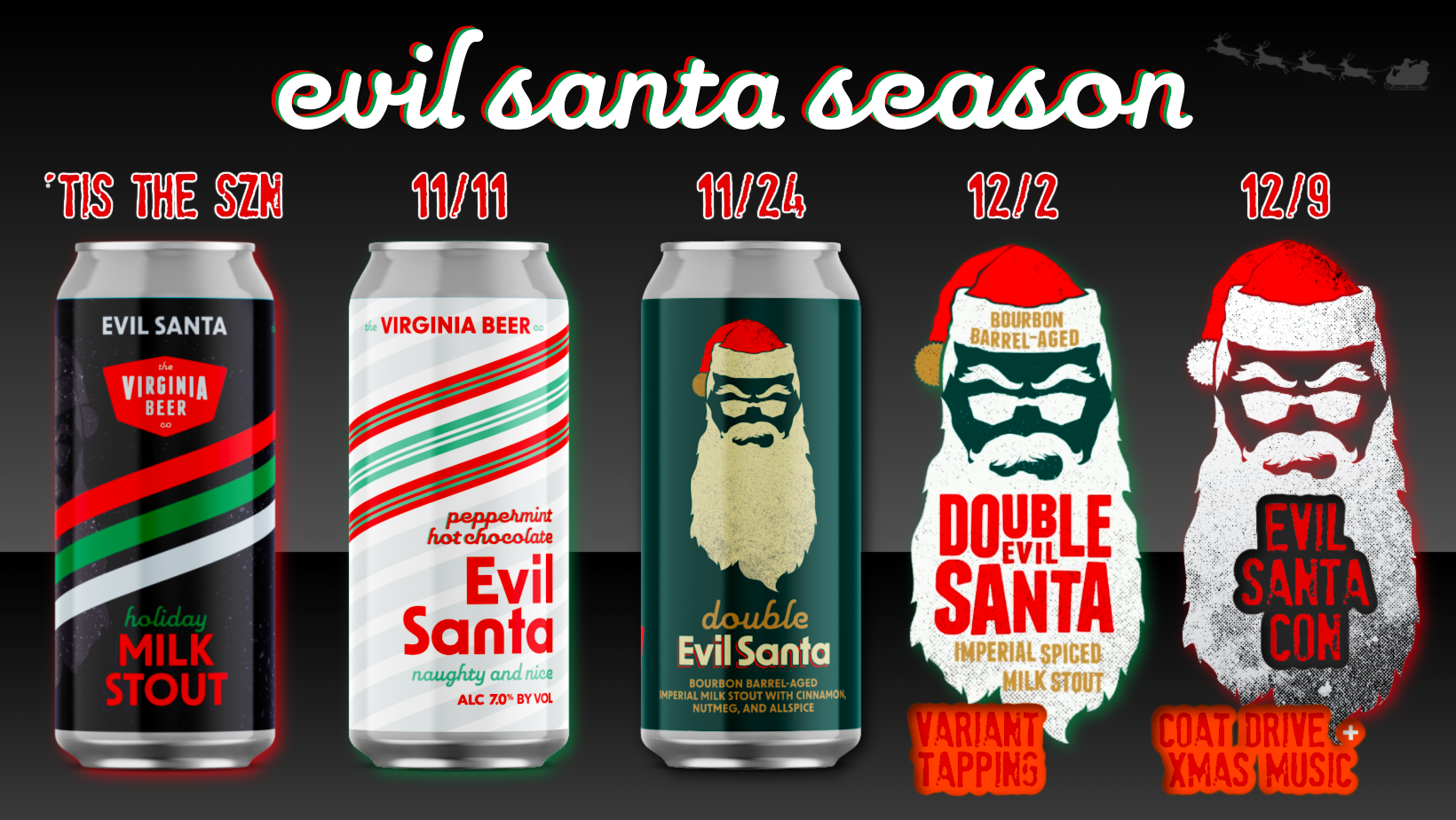 Evil Santa SZN 2023 | The Virginia Beer Company