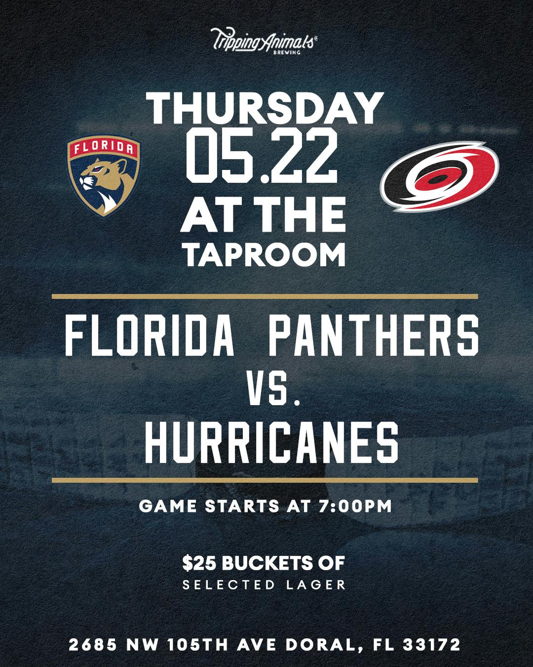 Florida Panthers Vs. Hurricanes | Tripping Animals