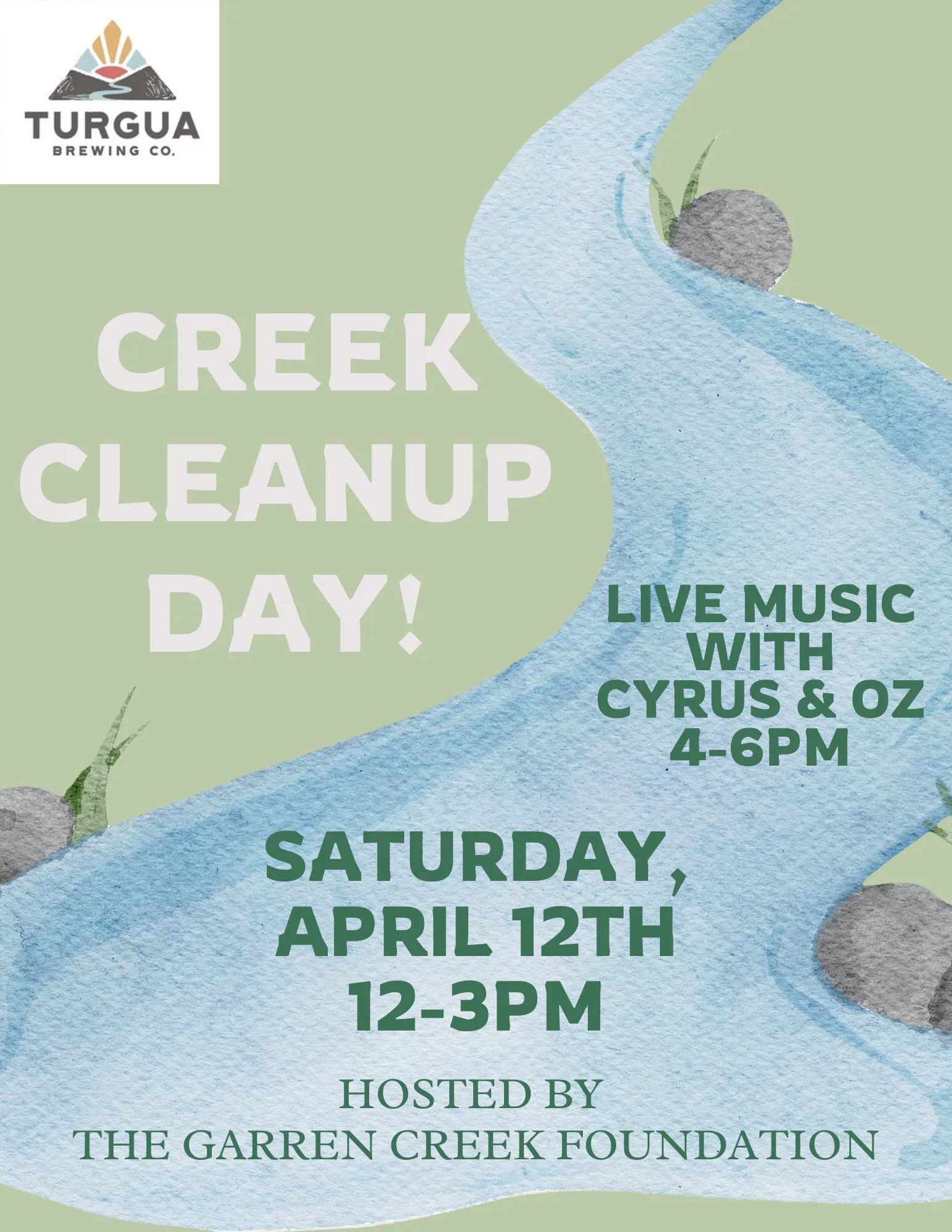 Creek Cleanup Day! | Turgua Brewing
