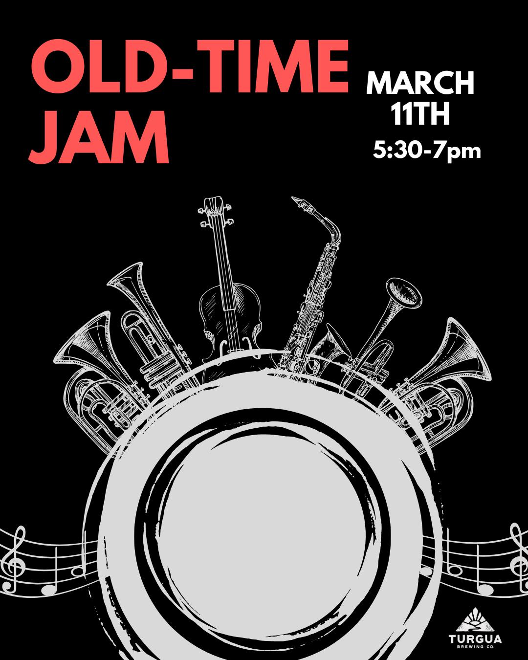 2nd Tuesday Open Jam: Old-Time Jam with Marc Rudow | Turgua Brewing