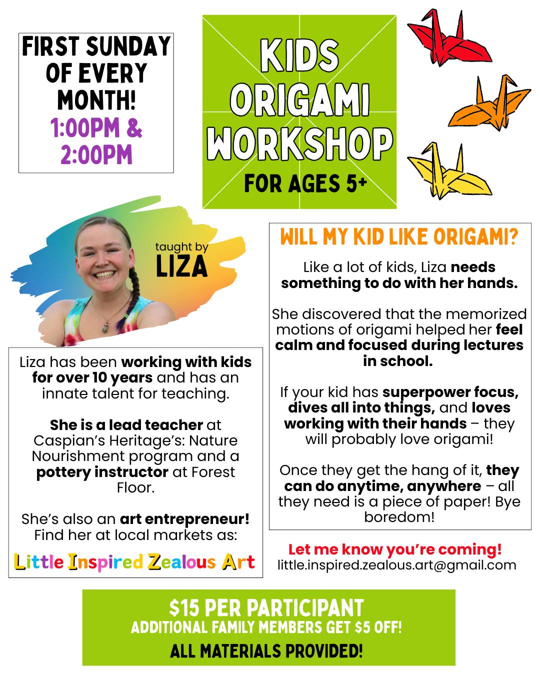 Origami Class- Kids • Feb 1st | Turgua Brewing