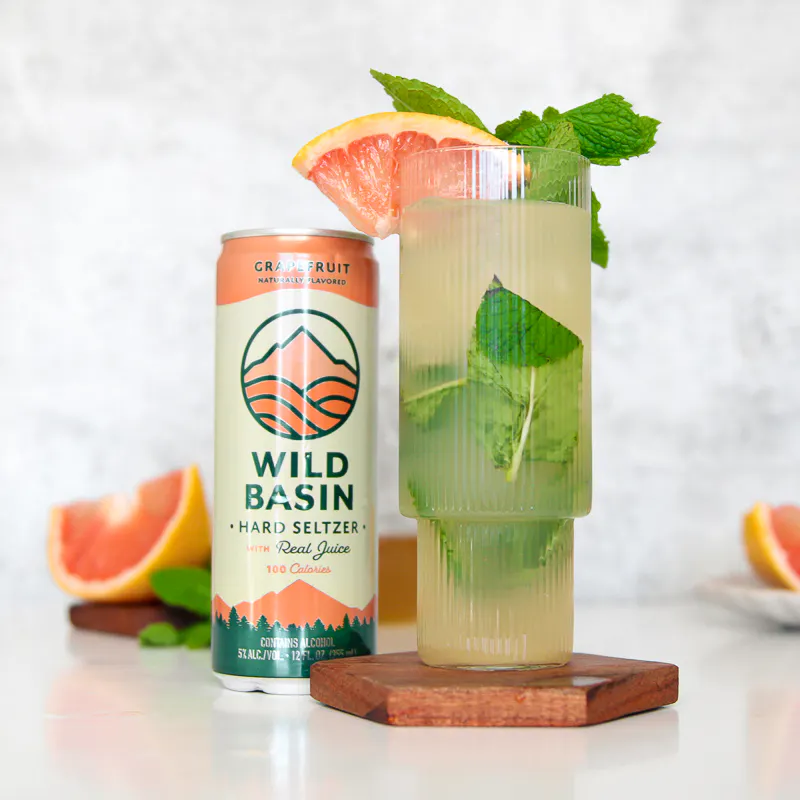 Honey Grapefruit Mojito | Wild Basin Hard Seltzers