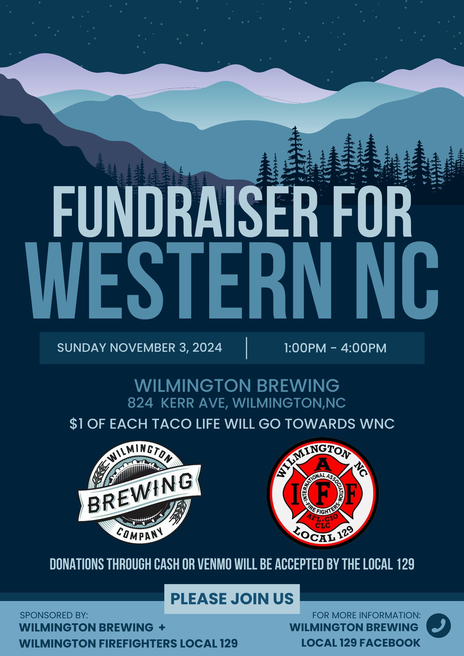 Wilmington Firefighters Local 129 Fundraiser for Western NC ...
