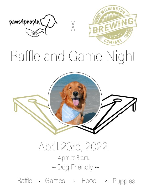 Paws 4 People Fundraiser Raffle & Game Night! | Wilmington Brewing Company