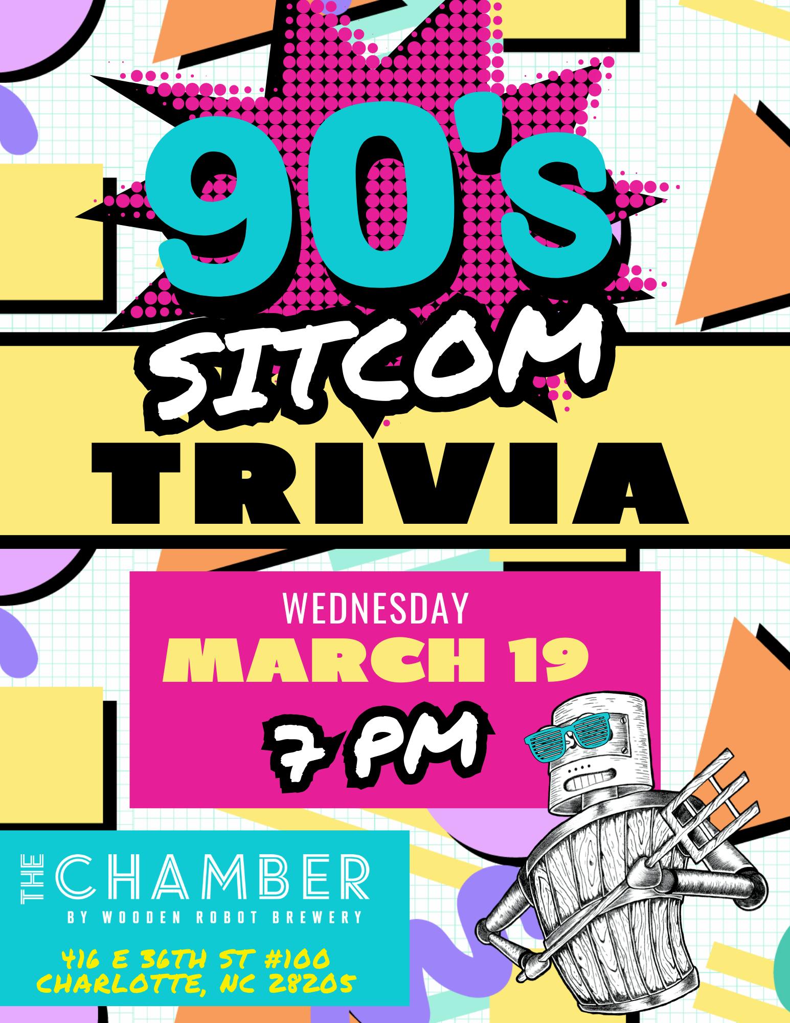 90’s Sitcom Trivia Night | Wooden Robot Brewery